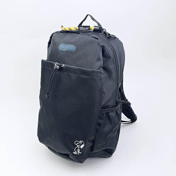 スヌーピー OUTDOOR PRODUCTS リュックサック ブラック バッグ