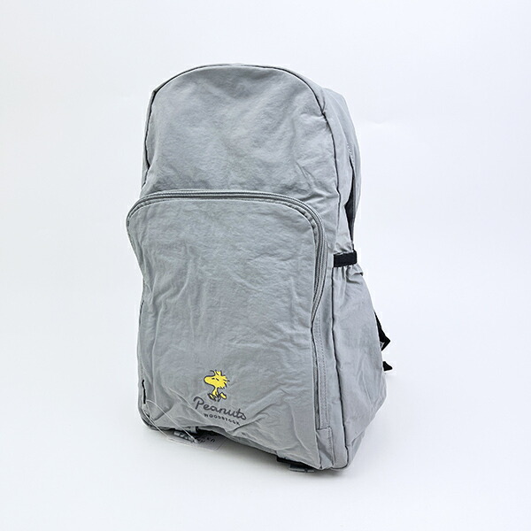 スヌーピー ウッドストック パッカブルリュックサック グレー バッグ SNOOPY