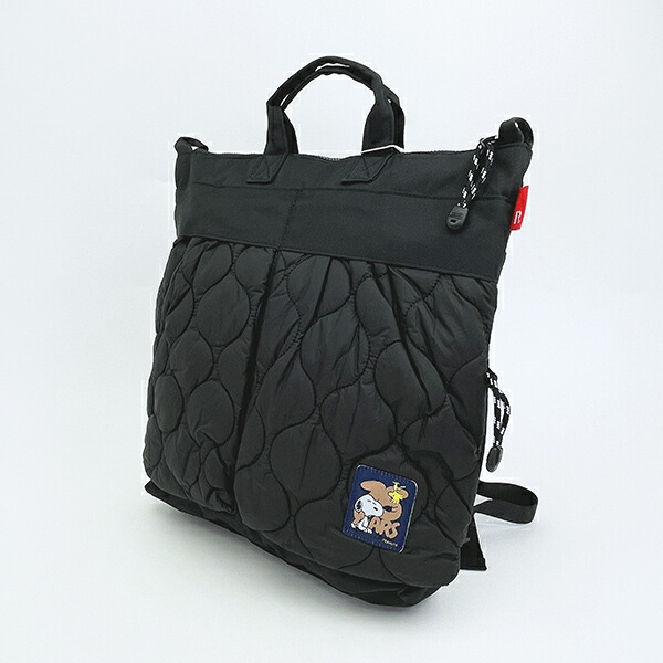 スヌーピー 2WAYトートバッグ ブラック PEANUTS 75th ROOTOTE ルートート SNOOPY