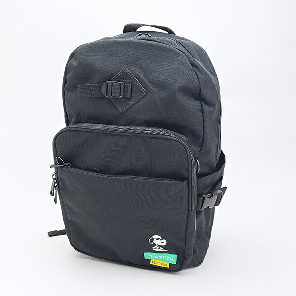 スヌーピー ジョー・クール スクリュックサック ブラック RE-PET バッグ スクール SNOOPY