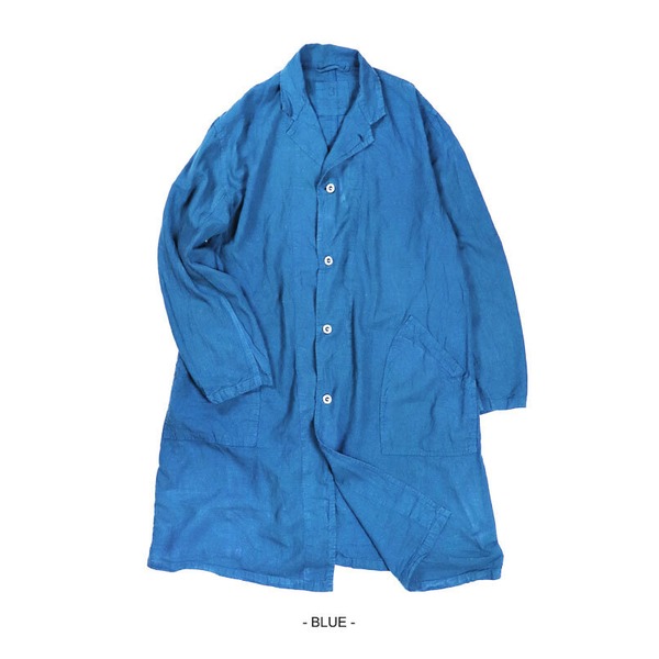 フランス軍 タイプ ワークコート ミッドナイトブルー 2 メンズM 麻綿混 仏軍 コート ミリタリーウェア ミリタリーコート 上着