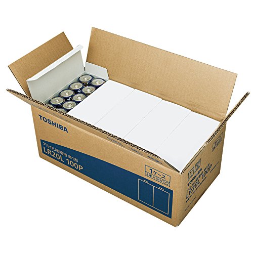 TOSHIBA 東芝 アルカリ乾電池 単1形(LR20L 100P)（沖縄・離島配送不可）