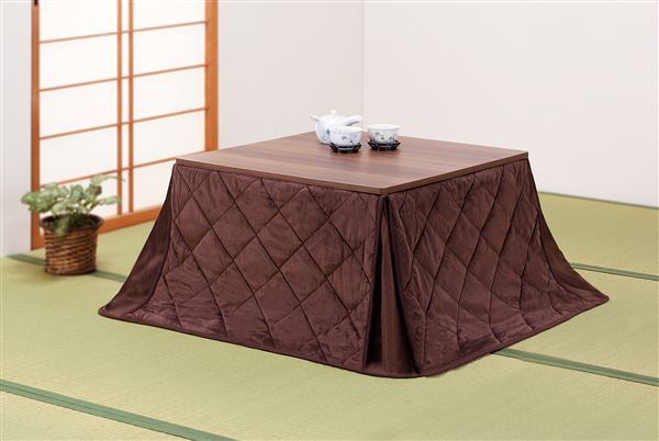 省スペース折れ脚こたつ2点セット