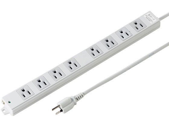 工事物件雷ガードタップ 3P8個口3m サンワサプライ TAP-K8NSP-3