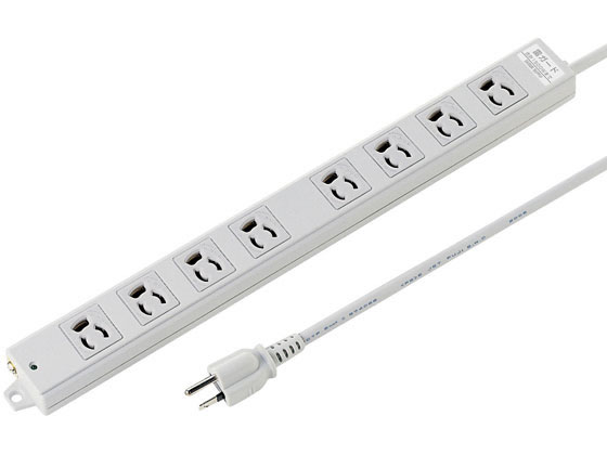 工事物件雷ガードタップ 3P8個口3m サンワサプライ TAP-K8SP-3