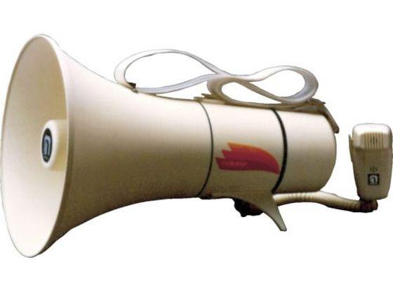 ショルダータイプメガホン13Wホイッスル音付き 電池別売 ノボル電機 4334256