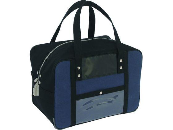 帆布メール用ボストンMマチ広 SED-1錠付 紺 三栄産業 1141876