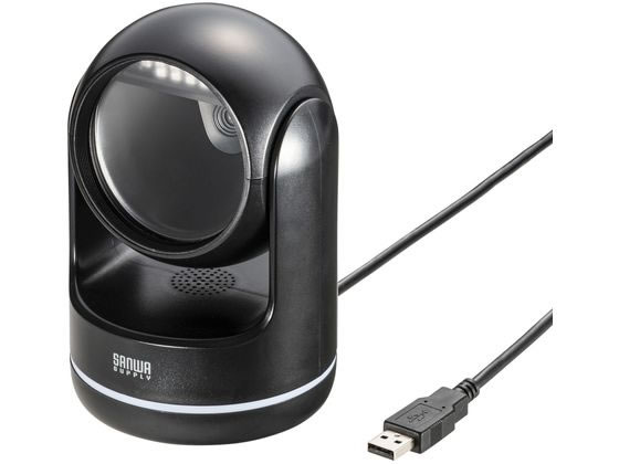 2次元バーコードリーダー(定置式) サンワサプライ BCR-2D11BK