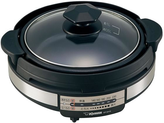 グリルナベ あじまる ブラック 象印 EP-SA10-BA