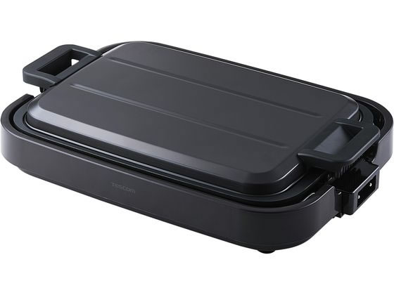 ホットプレート 角型 平面プレート 幅広 ブラック テスコム THP40A-K