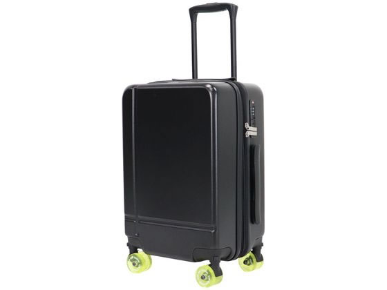 カラーフット拡張キャリーケース ブラック Sサイズ