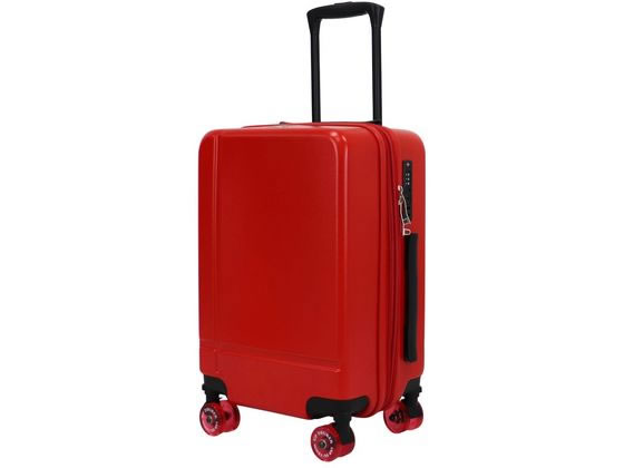 カラーフット拡張キャリーケース レッド Sサイズ