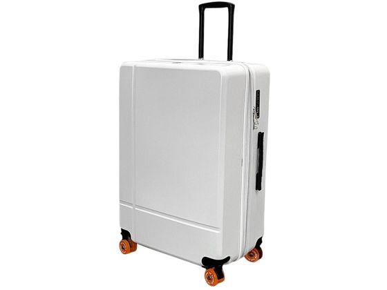 カラーフット拡張キャリーケース ホワイト Lサイズ