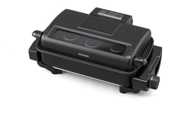 マルチロースター 容器付 ブラック アイリスオーヤマ EMT-1103-B