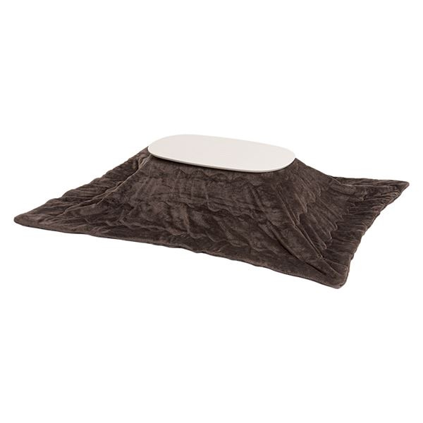 こたつ＋うす掛け布団　２点セット　カルミナビケ ホワイトウォッシュ/ブラウン【カルミナ950WS+ビケ950BR】