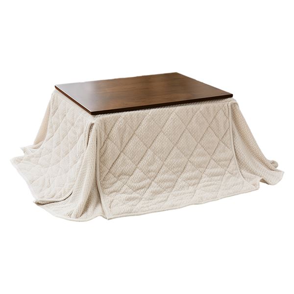 こたつ＋うす掛け布団　２点セット　アルテナポカ ダークブラウン/アイボリー【アルテナ7560+ポカSF7560-IV】