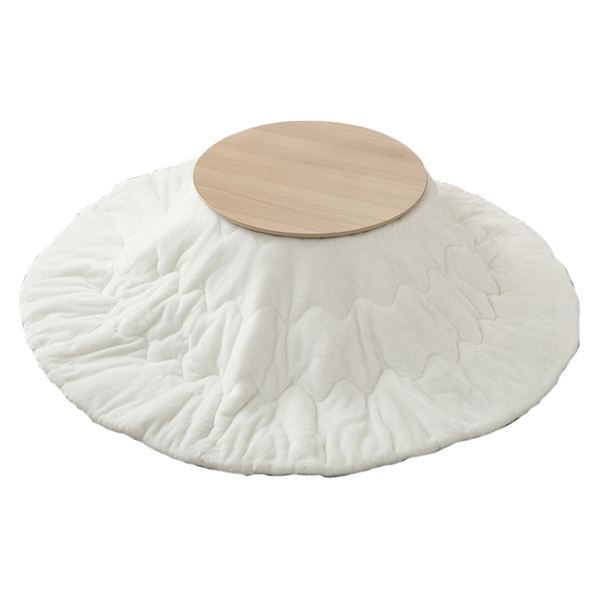 こたつ＋うす掛け布団　２点セット　ブラーナメレンゲ ライトナチュラル/ホワイト【ブラーナ68LN+メレンゲKF190R-WH】