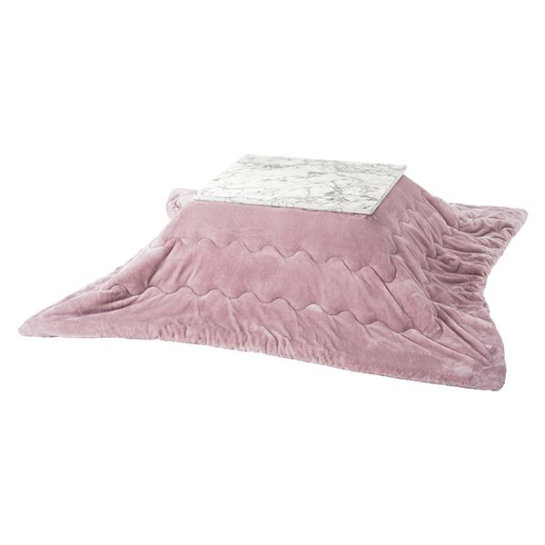 こたつ＋うす掛け布団　２点セット　アルラMメレンゲ ピンク【アルラ7560MWH+メレンゲKF1919-PI】