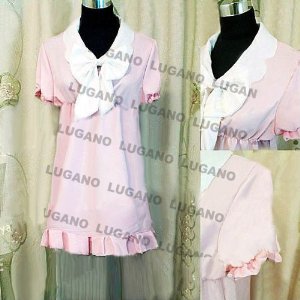 DK1099 コスプレ衣装★ソードアート.オンライン★アスナ パジャマ+ウィッグ　　完全オーダメイドも対応可能