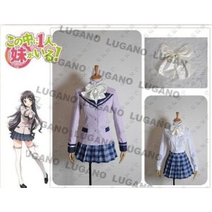 DK1146 ★ この中に1人、妹がいる!　つるま このえ 制服  風  コスプレ衣装   完全オーダメイドも対応可能