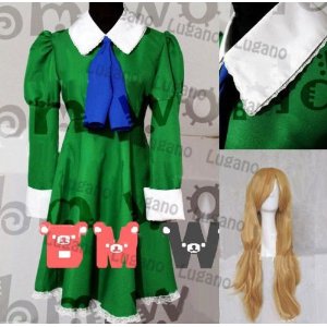 DK784　コスプレ衣装　◆ Ib　 イヴ　メアリー　風　衣装+ウィッグセット  新品　完全オーダメイドも対応可