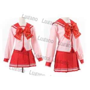 DK2471 ★ トゥーハート２　柚原このみ　セーラー服 風 コスプレ衣装   完全オーダメイドも対応可能