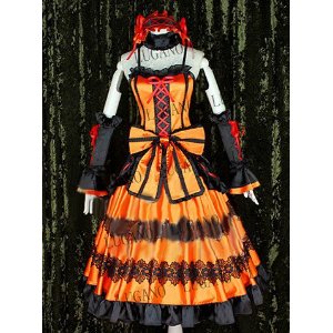 DK1800 『デート・ア・ライブ』- 時崎 狂三（ときさき くるみ）風  コスチューム  コスプレ衣装　　完全オーダメイドも対応可能