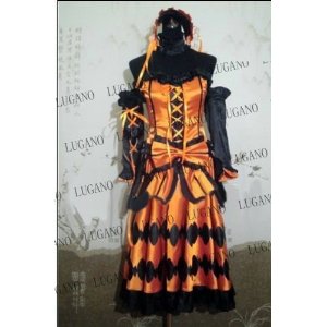 DK1541  DATE A LIVE デート・ア・ライブ 時崎狂三風　  コスプレ衣装   オーダメイドも対応可能