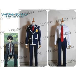 DK1529 ソードアート オンライン 　キリト桐ヶ谷 和人 　最終話　制服  コスプレ衣装  完全オーダメイドも対応可能