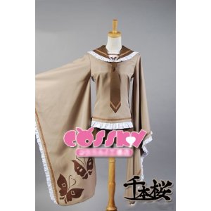 DK1766 コスプレ衣装★VOCALOID★初音ミク 千本桜★鏡音リン　豪華版 衣装+靴+ウイッグ　フルセットコスチューム