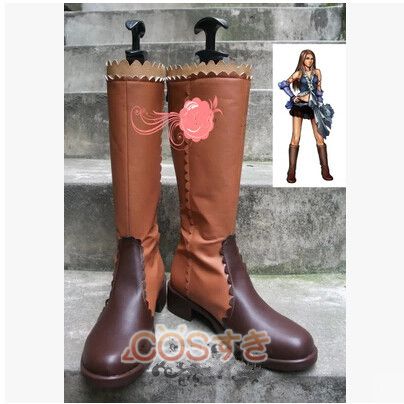 送料無料 ファイナルファンタジー ユウナ Yuna コスプレブーツ 靴