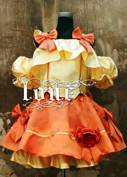 マクロスシリーズ(Macross Series)  Lynn Minmay(リン&middot;ミンメイ) 風 コスプレ衣装+ウィッグセット　ハロウィン　　コスチューム