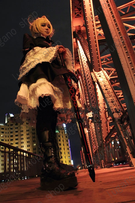 《Fate/hollow ataraxia》 フェイト/ホロウアタラクシア‎ Saber 風 コスプレ衣装 完全オーダーメイドも対応可能