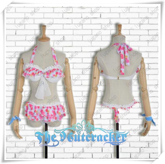 Love Live!ラブライブ!　 南 ことり  ビキニシリーズ  風 コスプレ水着 3点セット 夏 ビーチ海