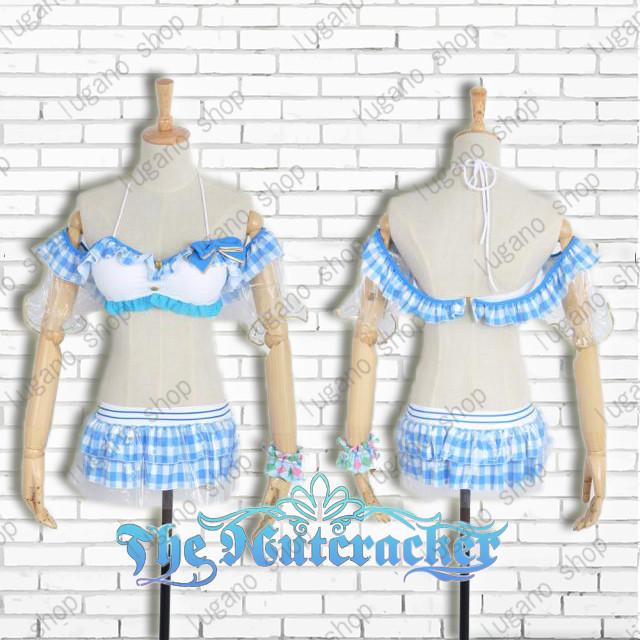 Love Live!ラブライブ!　 小泉 花陽  ビキニシリーズ  風 コスプレ水着 3点セット 夏 ビーチ海
