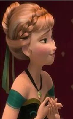 ディズニー アナと雪の女王 アナ Anna 風 コスプレ衣装+ ウイッグ