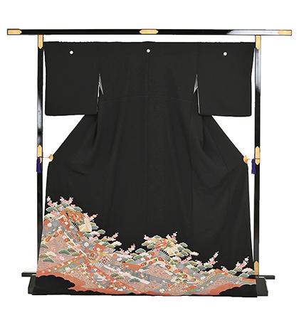 往復送料無料 2泊3日 レンタル 黒留袖 No.031-0080-Lの通販はau PAY