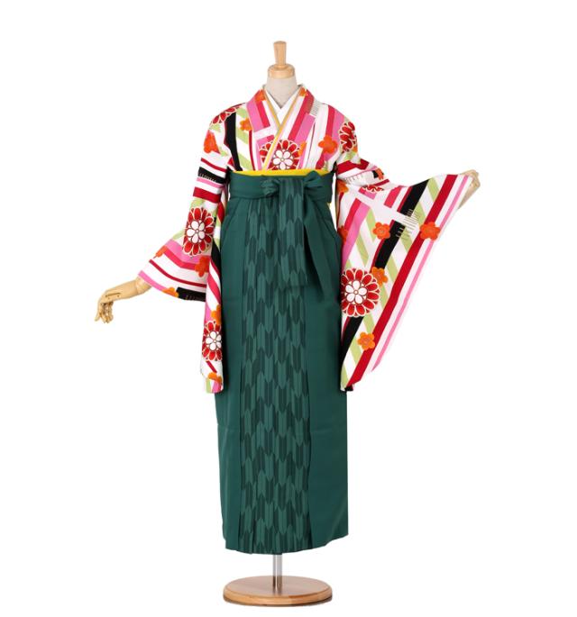 往復送料無料 全部揃って安心 大学 高校 小学生  2泊3日 卒業式袴 レンタル セット ピンク地 No.055-0027