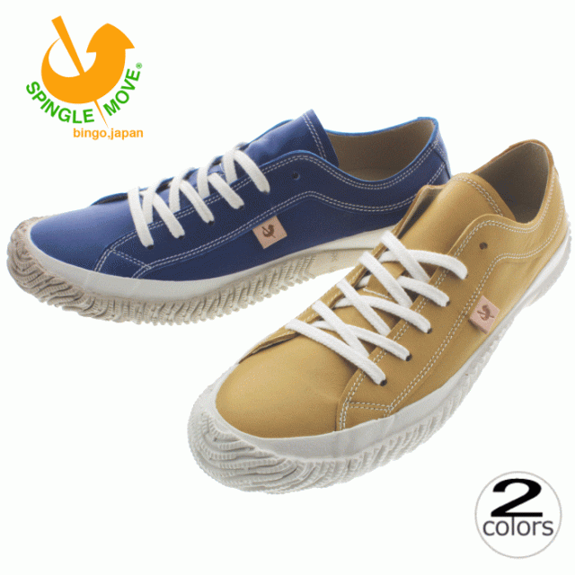 交換返品送料無料 スピングルムーヴ スピングルムーブ スニーカー SPINGLE MOVE  SPM-110（2）マスタード（19）ブルー（38）