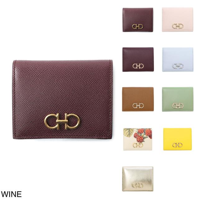 [あす着] フェラガモ FERRAGAMO 2つ折り財布 小銭入れ付き レディース