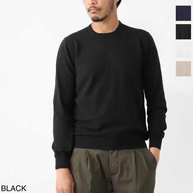 [あす着] グランサッソ Gran Sasso クルーネック セーター メンズ PARICOLLO M/L 12G