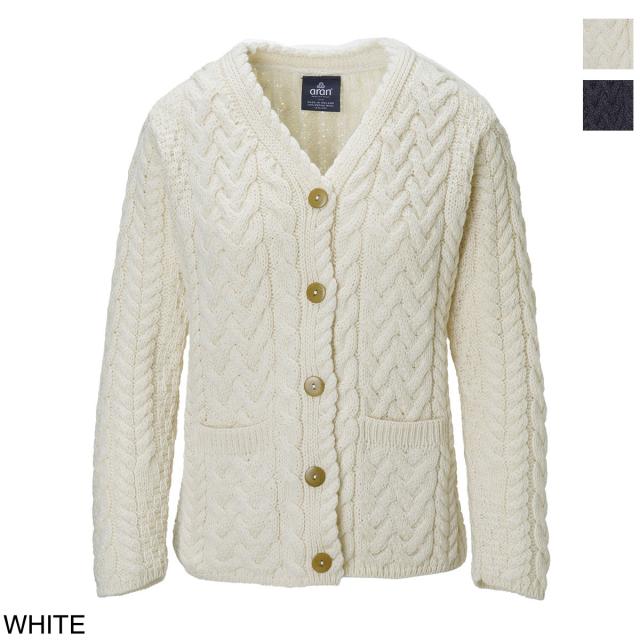 [あす着] アランウーレンミルズ aran WOOLLEN MILLS カーディガン レディース