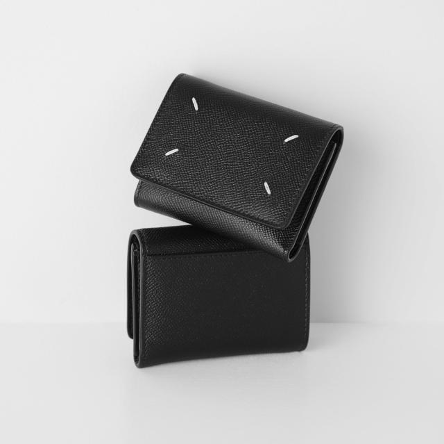 [あす着] メゾンマルジェラ Maison Margiela 3つ折り財布 小銭入れ付き レディース WALLET CLIP 3 WITH ZIP