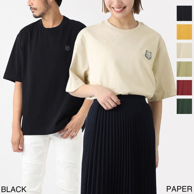 [あす着] メゾンキツネ MAISON KITSUNE クルーネックTシャツ メンズ BOLD FOX HEAD PATCH