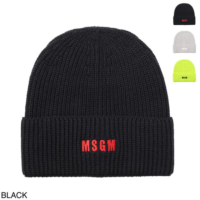 『ネコポス対応(2点まで)』[あす着] エムエスジーエム MSGM ニットキャップ ビーニー メンズ
