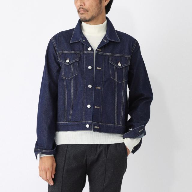[あす着] メゾンキツネ MAISON KITSUNE デニムジャケット メンズ TRUCKER DENIM JACKET