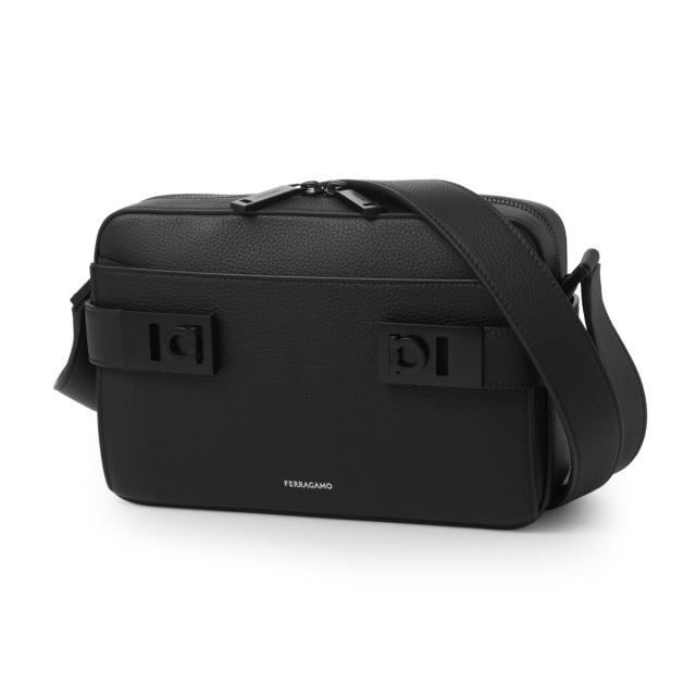 [あす着] フェラガモ FERRAGAMO ショルダーバッグ クロスボディバッグ メンズ TWINS