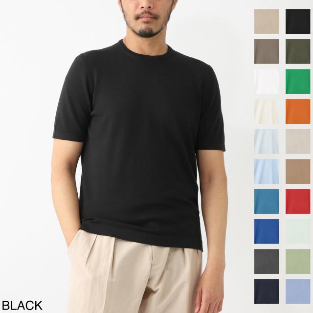 [あす着] グランサッソ Gran Sasso クルーネック半袖ニット メンズ PARICOLLO M/M 12G