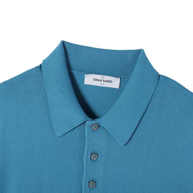 あす着] グランサッソ Gran Sasso ニットポロシャツ メンズ TENNIS M/M