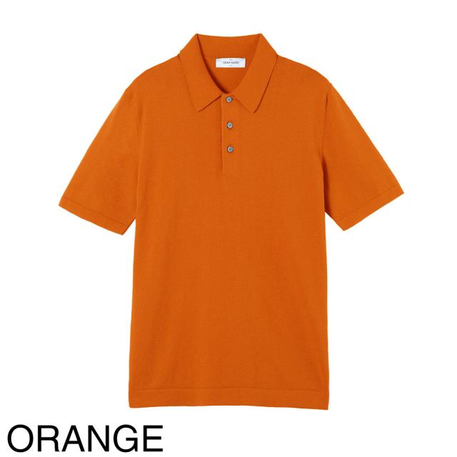 あす着] グランサッソ Gran Sasso ニットポロシャツ メンズ TENNIS M/M